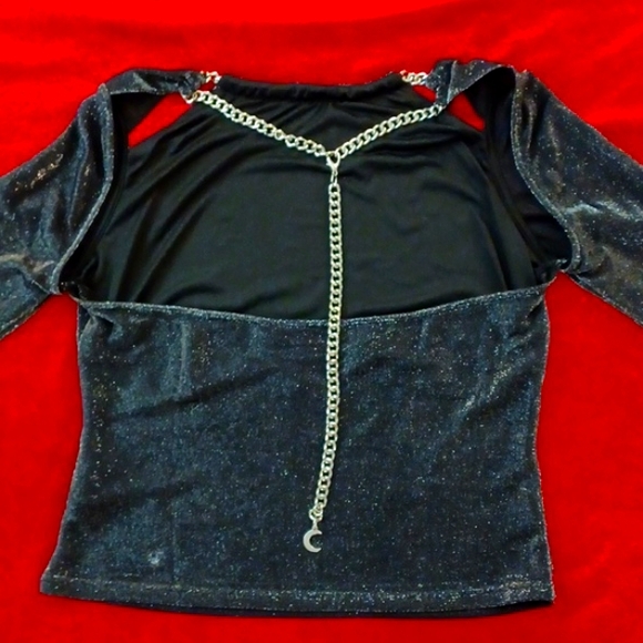 Killstar | Tops | Killstar Metals Reflections Glitter Top Xxl | Poshmark